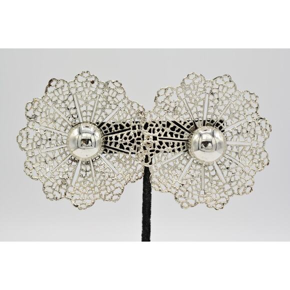 Sarah Coventry | Jewelry | Sarah Cov Vintage Clip Earrings Silver ...